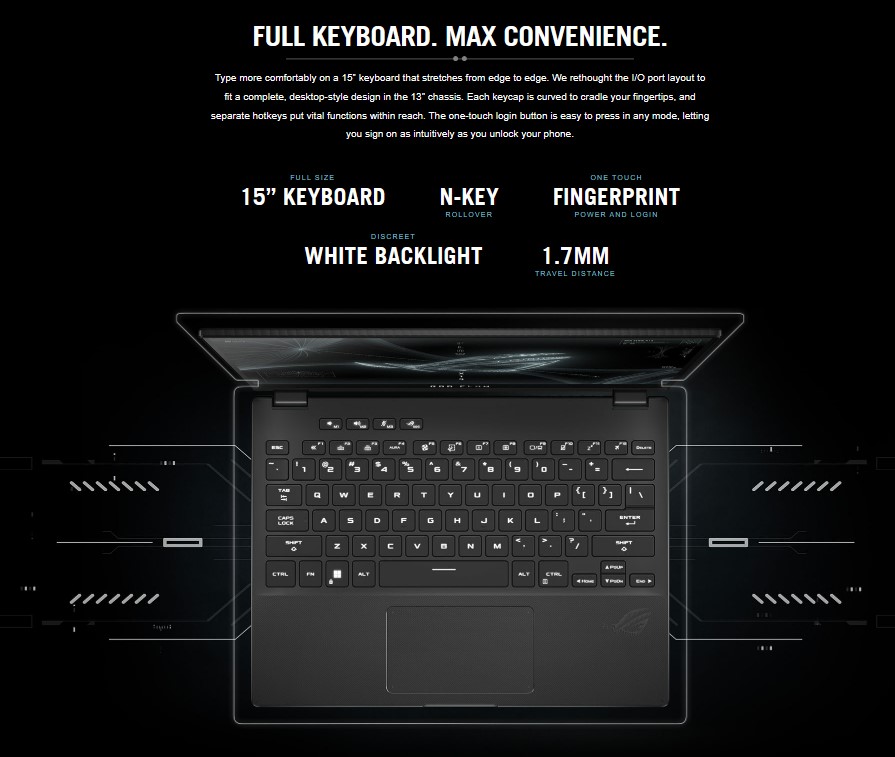 Asus ROG Flow X13 13.4" WUXGA IPS 120Hz Touch AMD Ryzen 7 6800HS 16GB ...